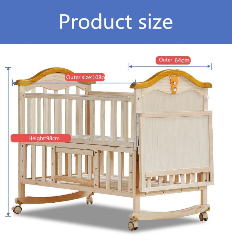 Solid Wood The Designer Extendable Baby Crib/Baby Bed/Baby Cot