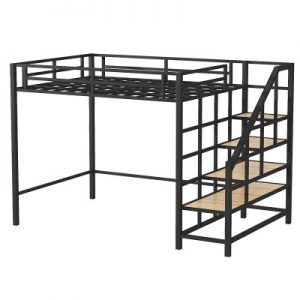 Cheap Adult Bedroom High Sleeper Bed with Ladder